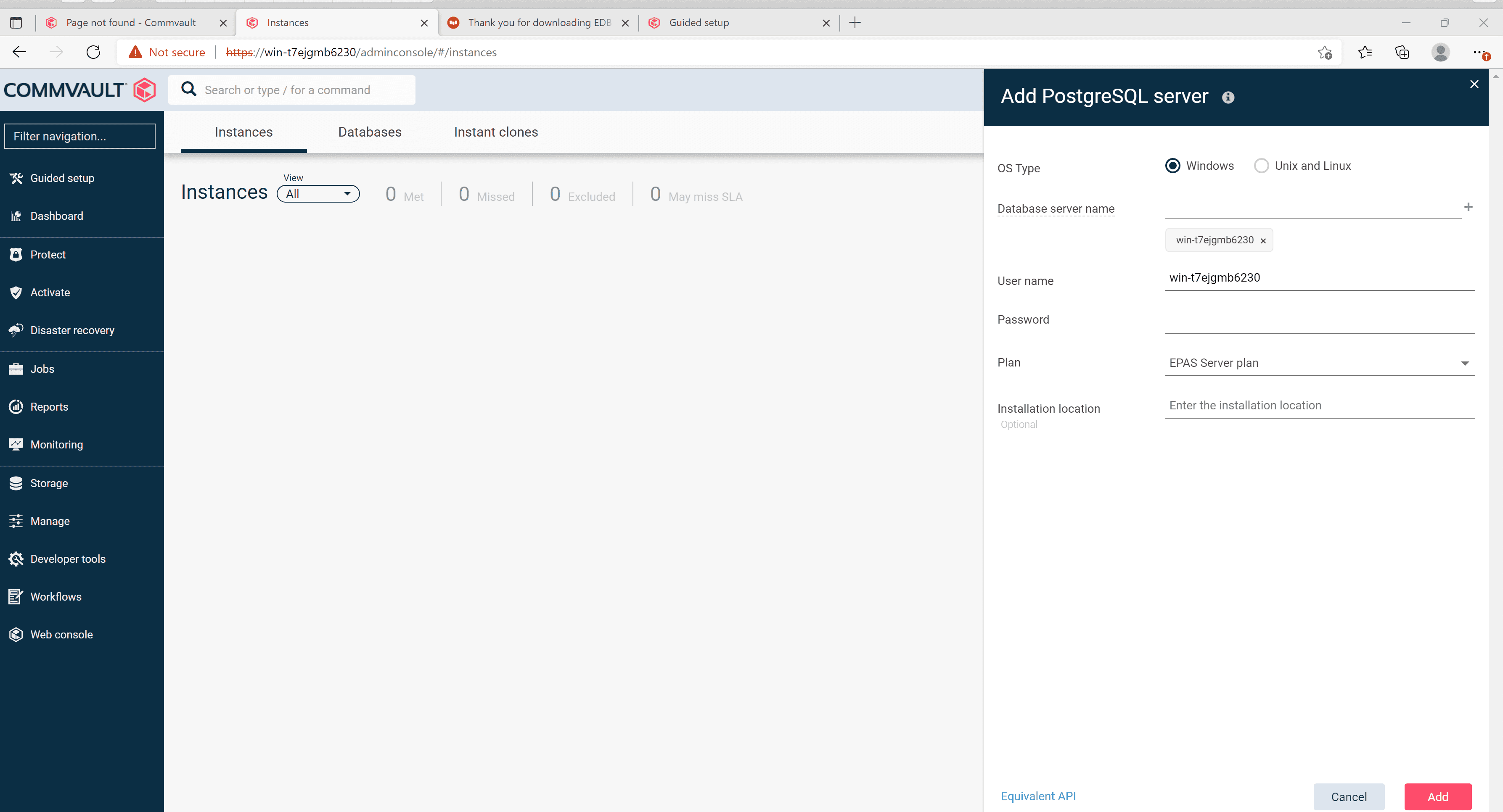 EDB Docs - Configuring