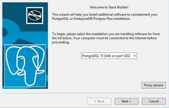 EDB Docs - Using Stack Builder