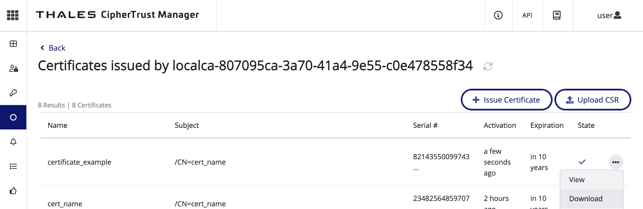 EDB Docs - Using Thales REST API for EDB TDE integration