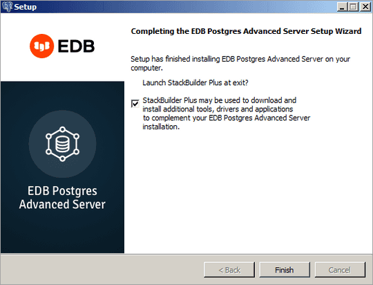 EDB Docs - EDB Postgres Advanced Server v13 - Performing a graphical installation on Windows
