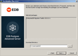 EDB Docs - EDB Postgres Advanced Server v16 - Using StackBuilder Plus