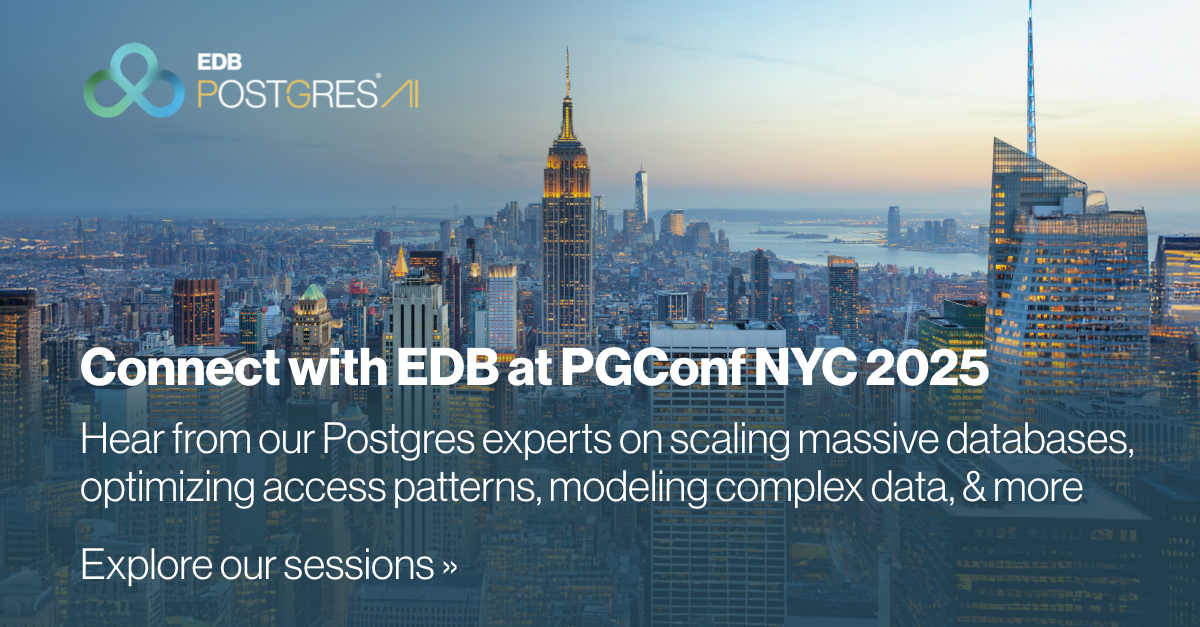 PGConf NYC 2025: Innovating the Future of PostgreSQL 18