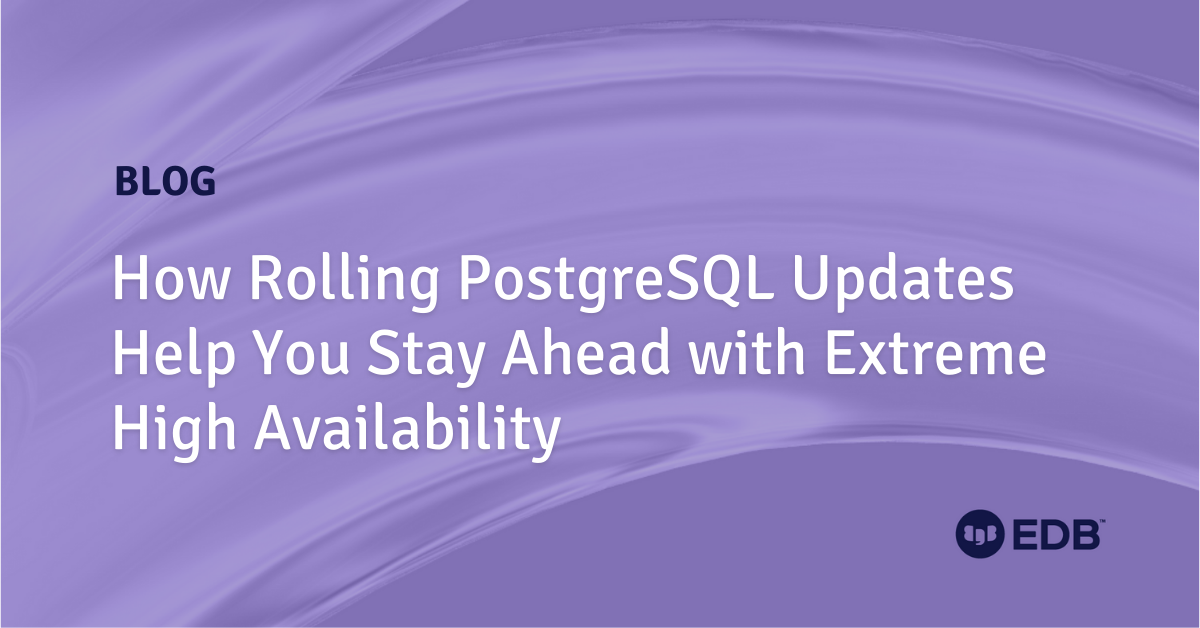 Maintaining High Availability while Upgrading PostgresQL: Database ...